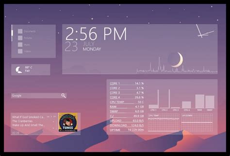 Rainmeter Mond Clock Windows 11