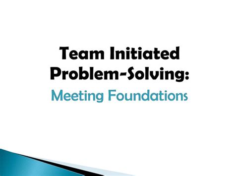 PPT Team Initiated Problem Solving TIPS PowerPoint Presentation Free Download ID