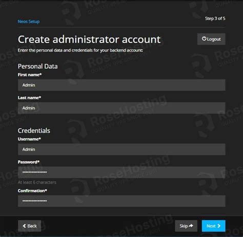 how to install neos cms on ubuntu 22 04 rosehosting