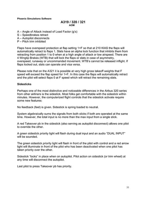 Airbus A Aircraft Operation Manual Pdf