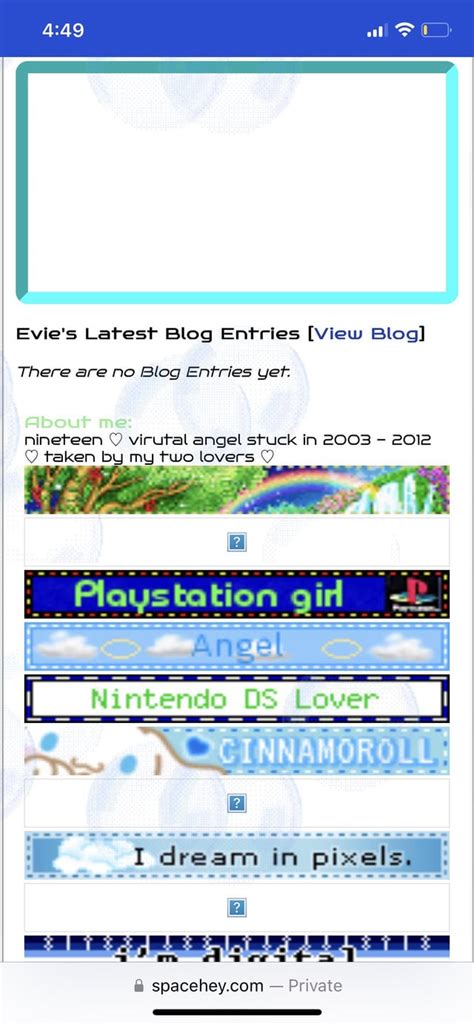 Help Why Is My Profile Missing Pictures And Blinkees Rspacehey