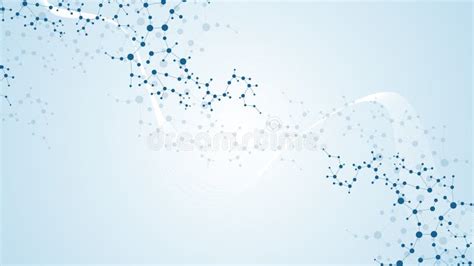 Modern Abstract Molecules Structure For Science Or Medical Background