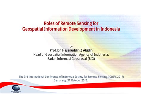 Pdf Roles Of Remote Sensing For Geospatial Information Development In