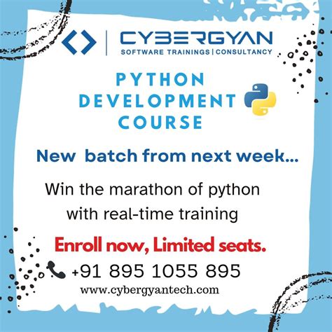 Cybergyan Technologies Software Training And Consultancy On Linkedin Python Training And