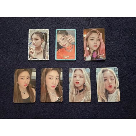 Itzy Photocard Itzy First Mini Album Itzy Icy Unofficial Shopee Malaysia