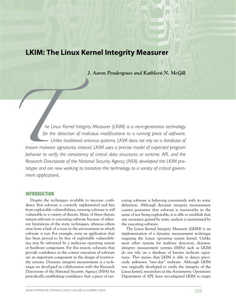 lkim the linux kernel integrity measurer docslib
