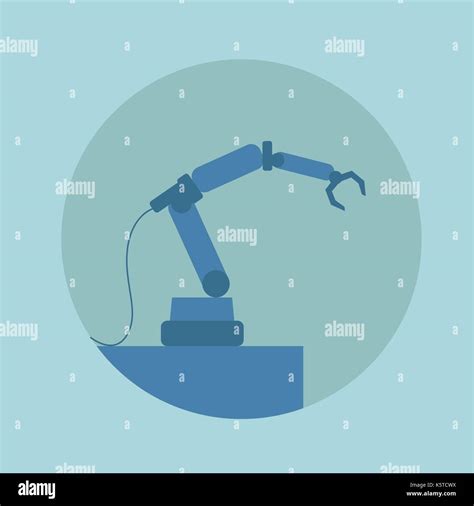 Modern Robotic Arm Conveyor Technology Icon Stock Vector Image And Art Alamy