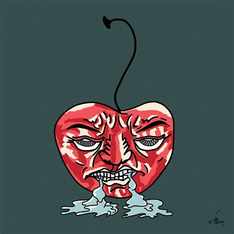 Mad Cherry Faced Fruits And Veggies