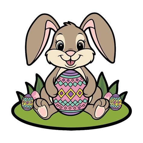 Easter Bunny Clipart 54069138 Vector Art At Vecteezy