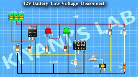 12v Battery Low Volt Disconnect Circuit Diagram Tronicspro