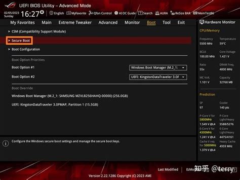 主板 如何开启或者关闭安全开机secure Boot 知乎