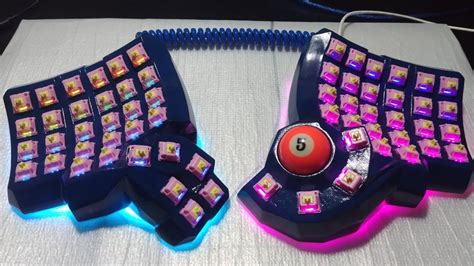 My Diy Trackball Dactyl Keyboard Rtrackballs