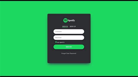 Create Spotify Login Page Using HTML & CSS | HTML CSS JS Tutorial - YouTube