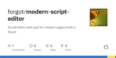 Github Forgotmodern Script Editor Script Editor Web Part For Modern