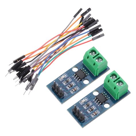 Uxcell 2pcs ACS712 Current Sensor Module 30A Hall Effect Current Sensor AC DC With Cable