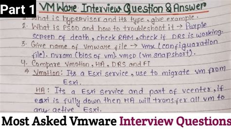 Top 15 Vmware Interview Questions And Answers Most Asked Vmware