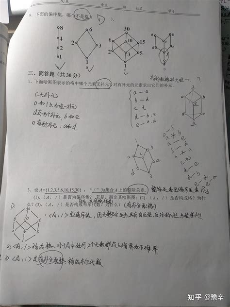 离散数学章节练习册备考经验 知乎