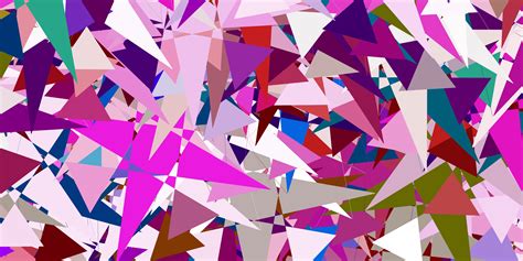 Light Multicolor Vector Template With Triangle Shapes 2941651 Vector Art At Vecteezy