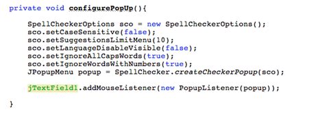 Java How To Add A Spell Checker To Swing Gui Text Components Jortho