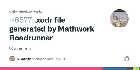 Xodr File Generated By Mathwork Roadrunner · Issue 6577 · Carla