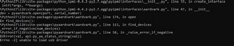 Accessing Aardvark Through Python IPMI Module On Windows Fails Issue Kontron Python Ipmi