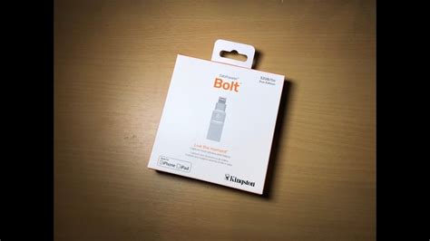 Kingston Bolt Duo 32GB iOS storage drive unboxing - YouTube