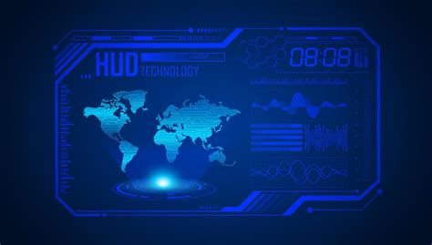 Modern Hud Technology Screen Background 17552934 Vector Art At Vecteezy