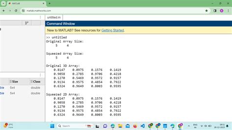 Squeeze In Matlab Tpoint Tech