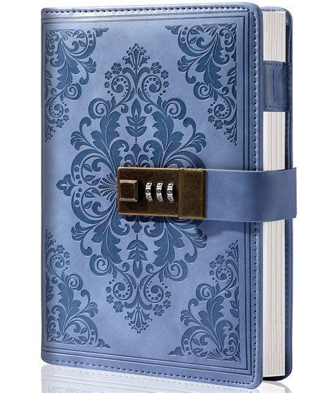 Cagie Diary With Lock For Women Men 224 Pages Vintage Leather Journal