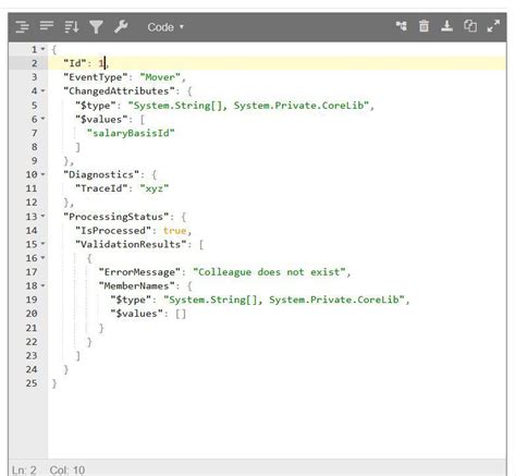 How To Extract The Values And Errormessage In The Following Content