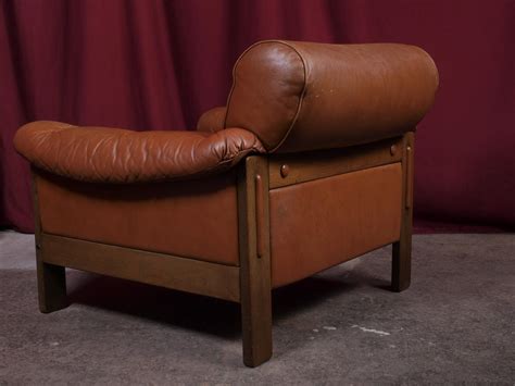 1970s Vintage Comfortable Lounge Leather Chair For Sale At 1stdibs