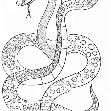 Admire A Beleza Dos Desenhos De Serpentes Para Colorir