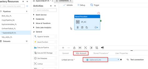 Azure Data Factory Stored Procedure Activity Transformation Activities