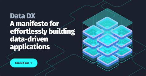 Data DX: A manifesto for effortlessly building data-driven applications