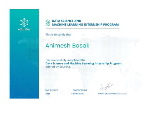 Animesh Basak On Linkedin Check Out Animeshs Certificate On Data Science And Machine Learning