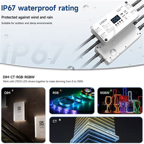 Wp 804 Waterproof Ip67 4ch Dmx Rdm Led Decoder