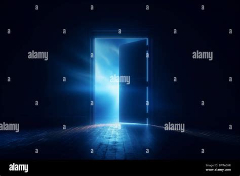 Light From The Open Door Of A Dark Room Attractive Hypnotic Light Tentacles Abstract Mystical