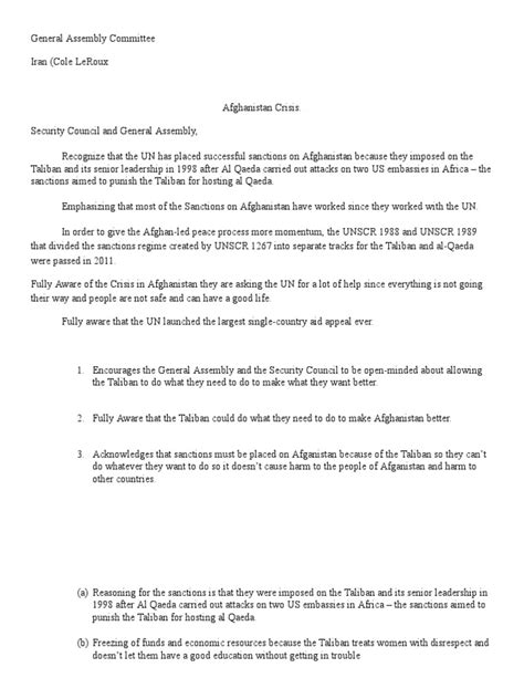 Resolution Format And Phrases Pdf Taliban Al Qaeda