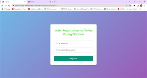 GitHub JavidSumra Online Voting System