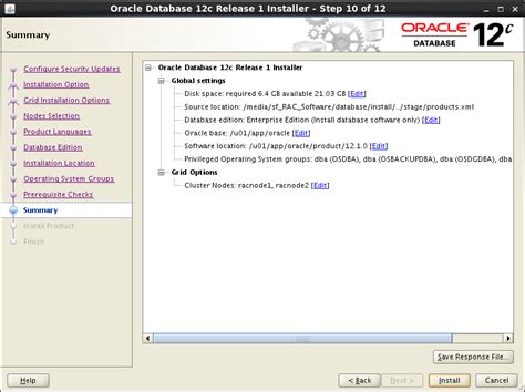 Database Installation And Setup Rac 12c Setup Step By Step On Oracle