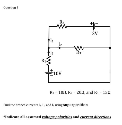 Solved Question Find The Branch Currents I I And I Chegg Com