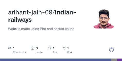 Github Arihant Jain 09 Indian Railways Website Made Using Php And Hosted Online