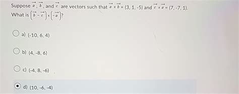 suppose vec a vec b ﻿and vec c ﻿are vectors such