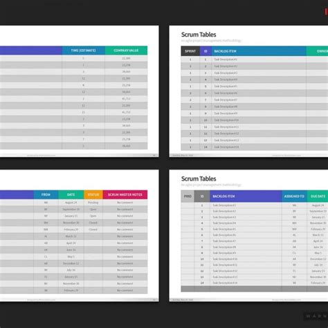 Scrum Process PowerPoint Template Best PowerPoint Template