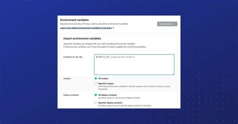 Quickly Manage Environment Variables Across Your Sites And Team Netlify
