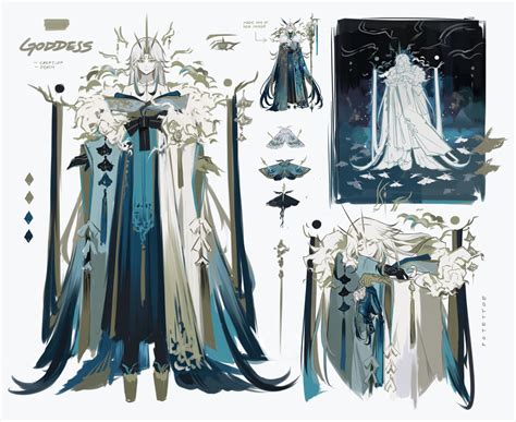 Potettoe Original Highres 1boy 1girl Blue Hair Blue Kimono Bug