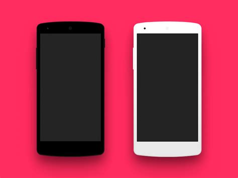 Flat Android Nexus Phone Mockup Free Psd Freebie Supply