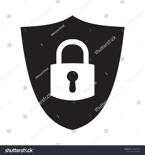 Shield Security Lock Symbol Protection Safety Vector De Stock Libre