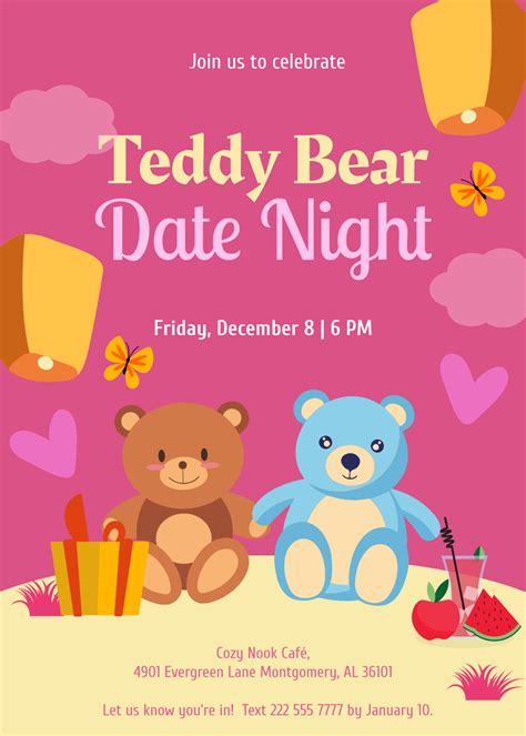 Free Date Night Invitation Template To Edit Online