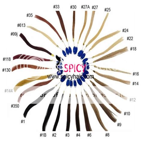 Spicy Hair Hair Color Chart